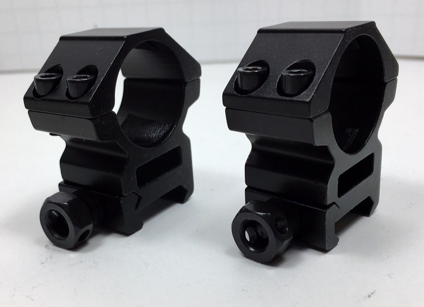 1" Heavy Duty Weaver 1 Inch Aluminum Rifle Scope Rings Medium Rise ...