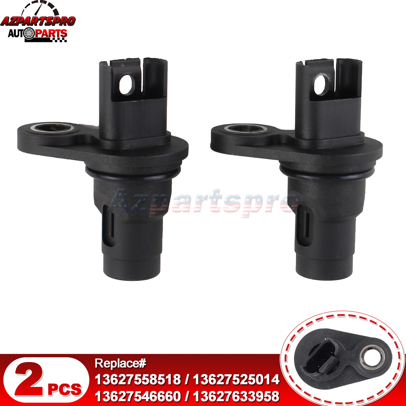 2pcs Engine Camshaft Position Sensor CPS Sensor 13627546660 13627633958 ...