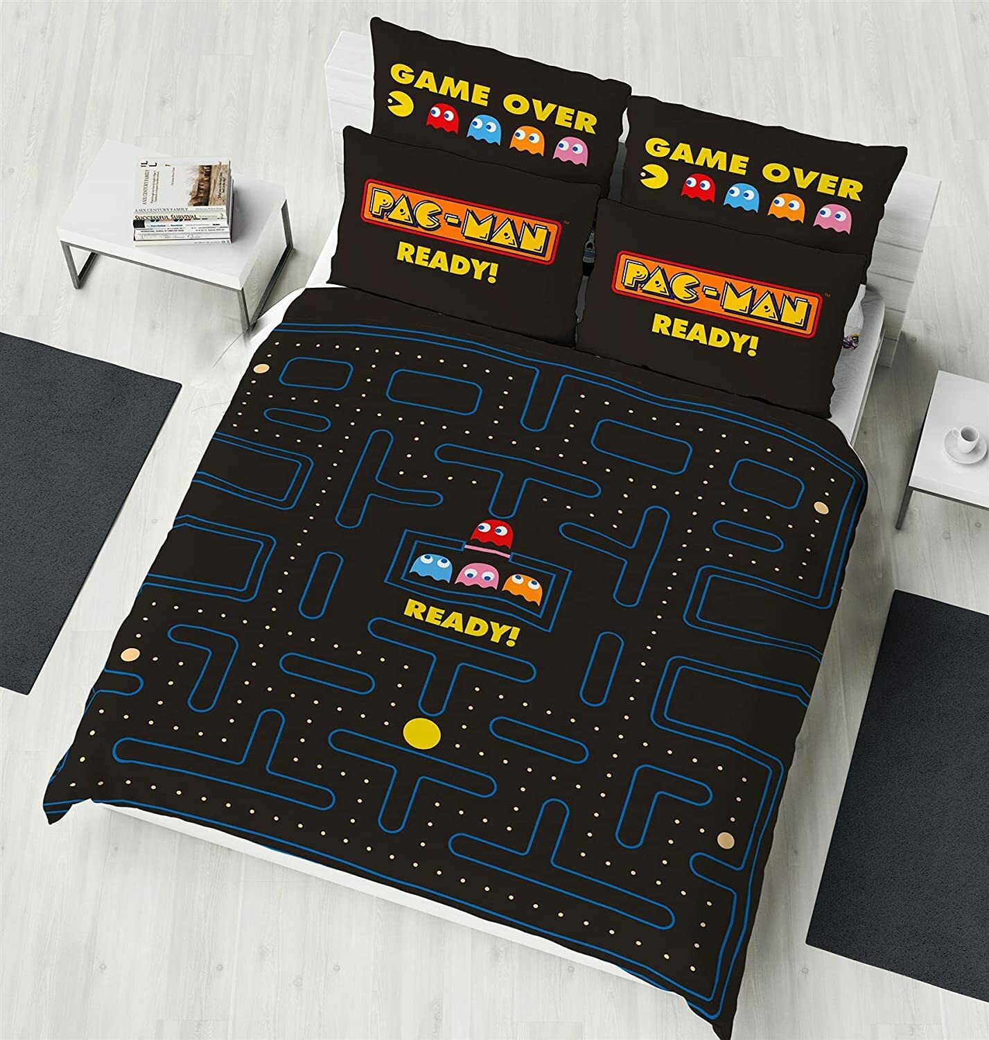 Pac Man Double Duvet Cover - Pacman Maze Design - Officially Licensed ...