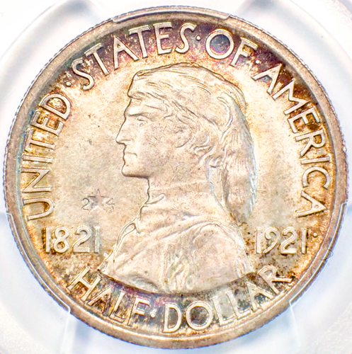 1921 Missouri 2x4 Half Dollar 50C Coin - PCGS MS66+ Plus Grade ...