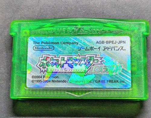 Pokemon Emerald Version Gameboy Advance Japanese game GBA Used from JP ...