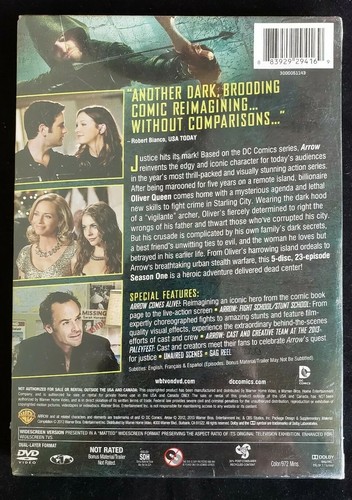 ARROW: The Complete First Season (5-Disc DVD Box Set, 2013) DC Comics ...