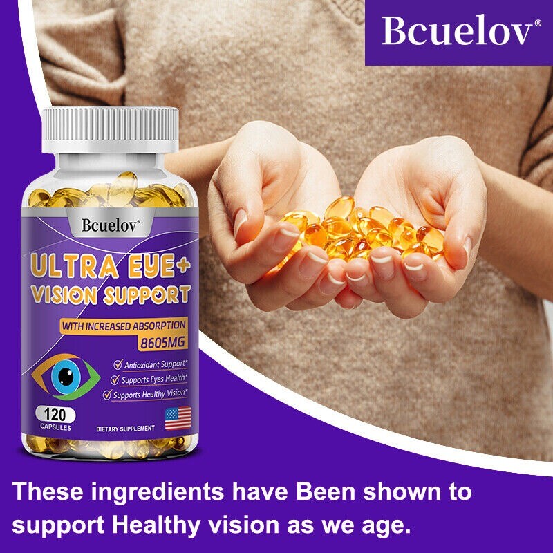 Ultra Eye+Vision Support 30 To 120 Softgels Fast Absorption Support Eye ...