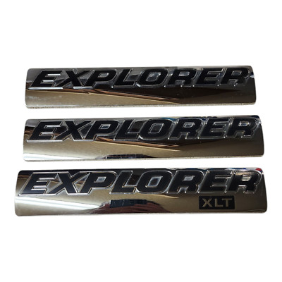 Ford Explorer XLT Logos Chrome Logos OEM 6L24-7843156-BA, 6L24-78001B46 ...
