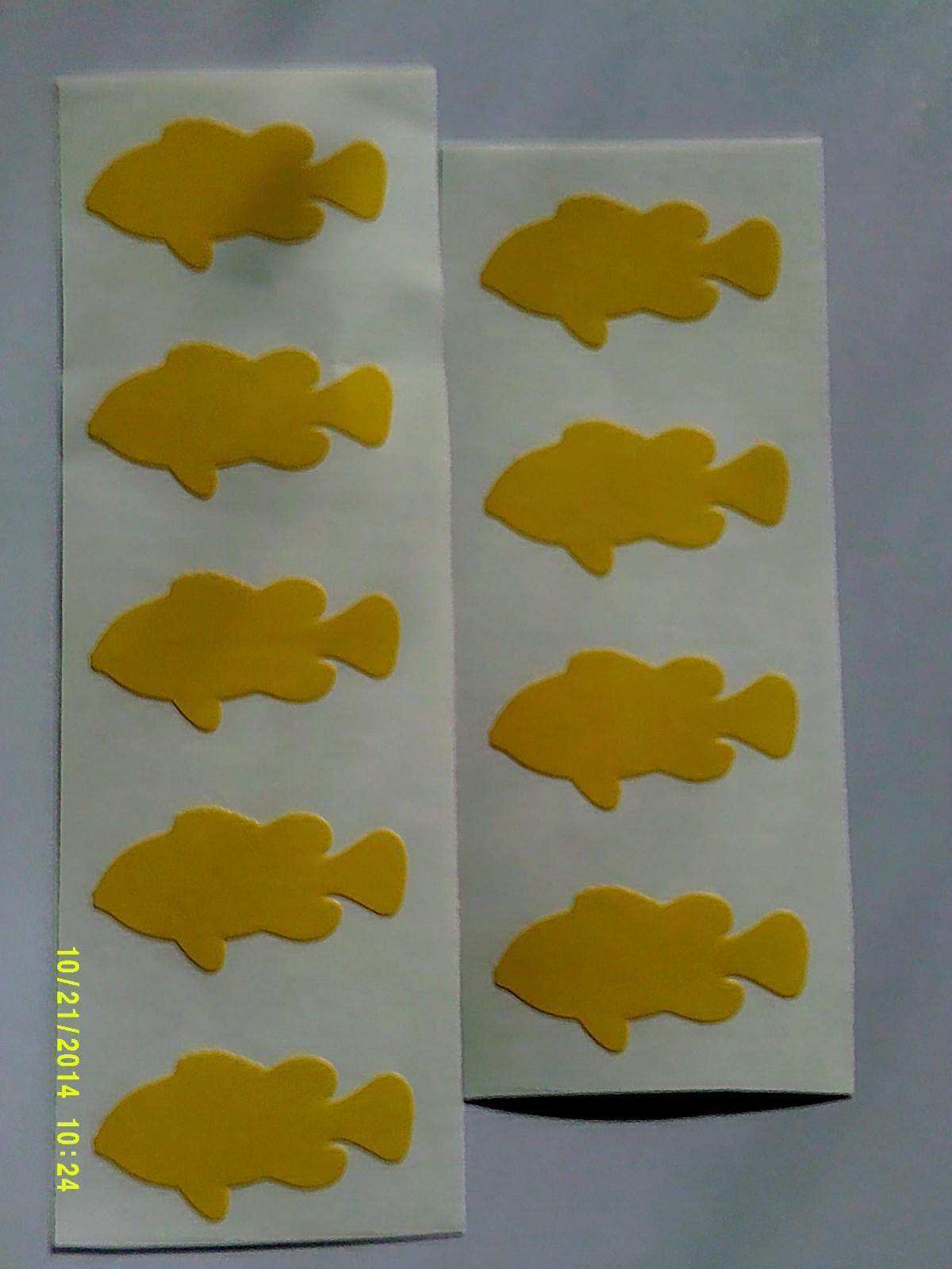 Fish yellow stickers - children girls boys craft ocean sea | eBay