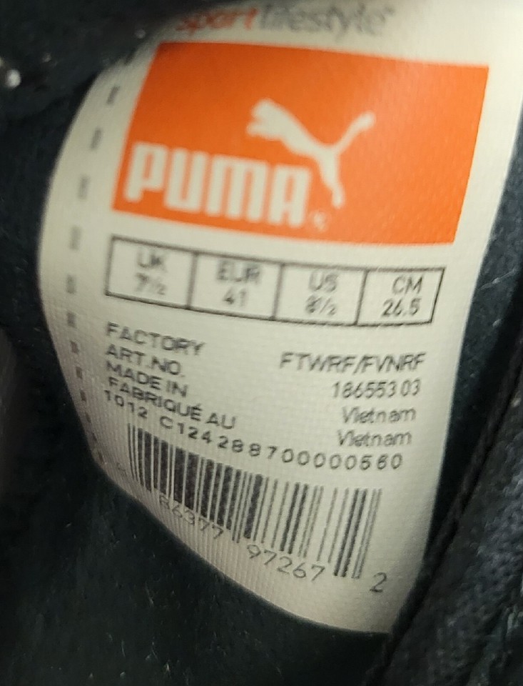 Puma Mens Toori Run Y Running Shoe Gray Violet / Spectrum Blue Sz 8.5 ...