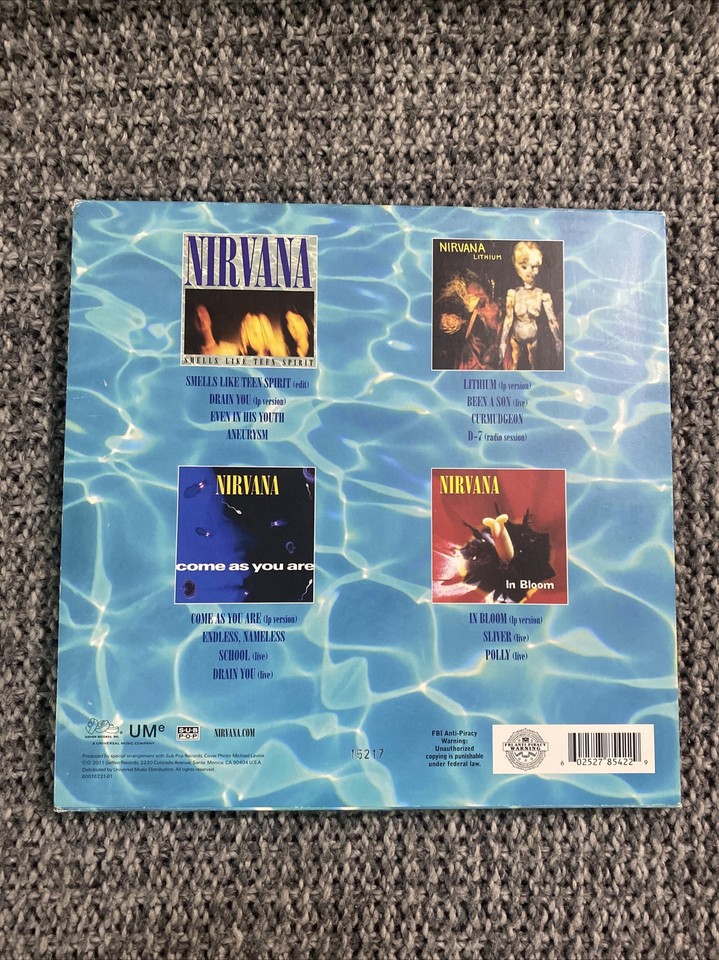 Nirvana Lp 10” Box Set The Singles 2011 N. M 4 Lps Limited Edition N ...