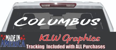 Columbus Decal Sticker Ohio Central State Car Turbo Diesel Home JK JL ...