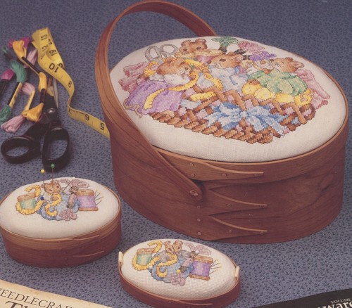 Sudberry Sewing Mice II Thread Spools Donna Vermillion Cross Stitch ...