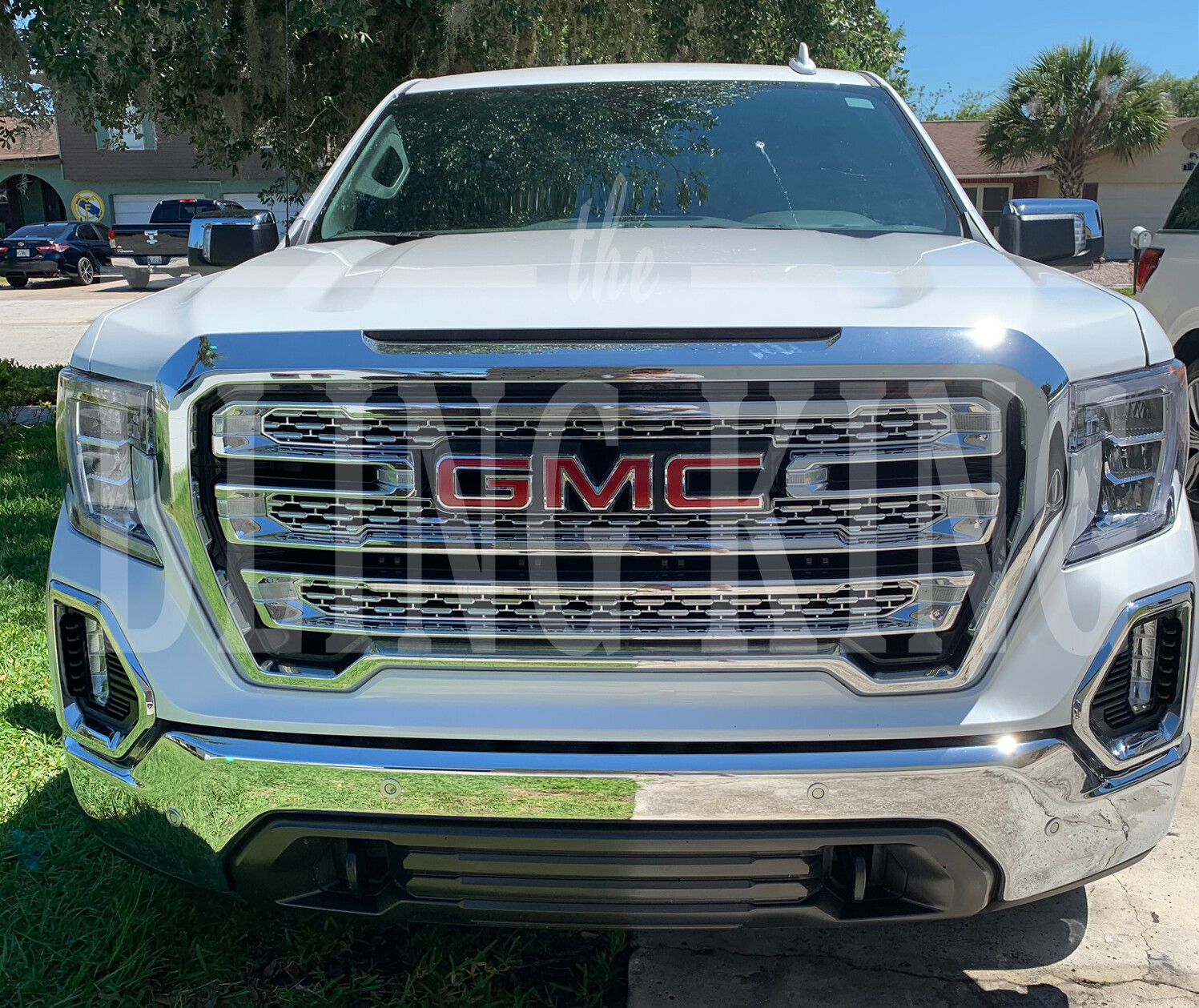 2019-2022 GMC Sierra 1500 SLT chrome grille insert mesh grill overlay ...