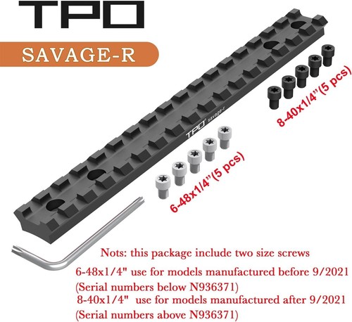 Picatinny Rail Mount for Savage Axis/Edge Rifles 1''/30mm scope rings ...