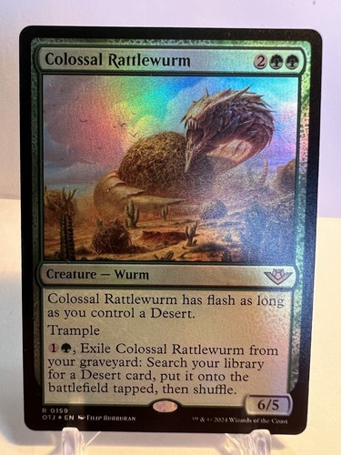 Colossal Rattlewurm OTJ MTG 159 RARE M/NM Foil | eBay