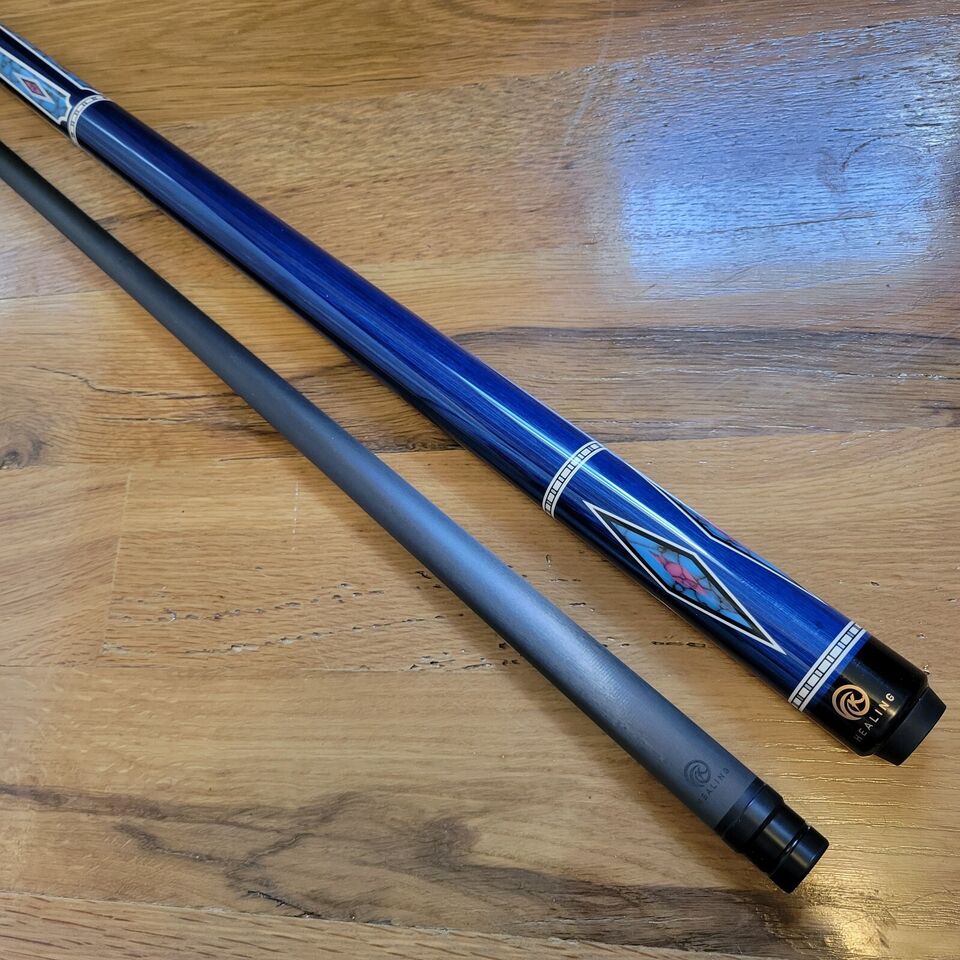 12.4mm REAL Carbon Fiber Pool Cue Stick Radial Joint 58" OKHealing Blue ...