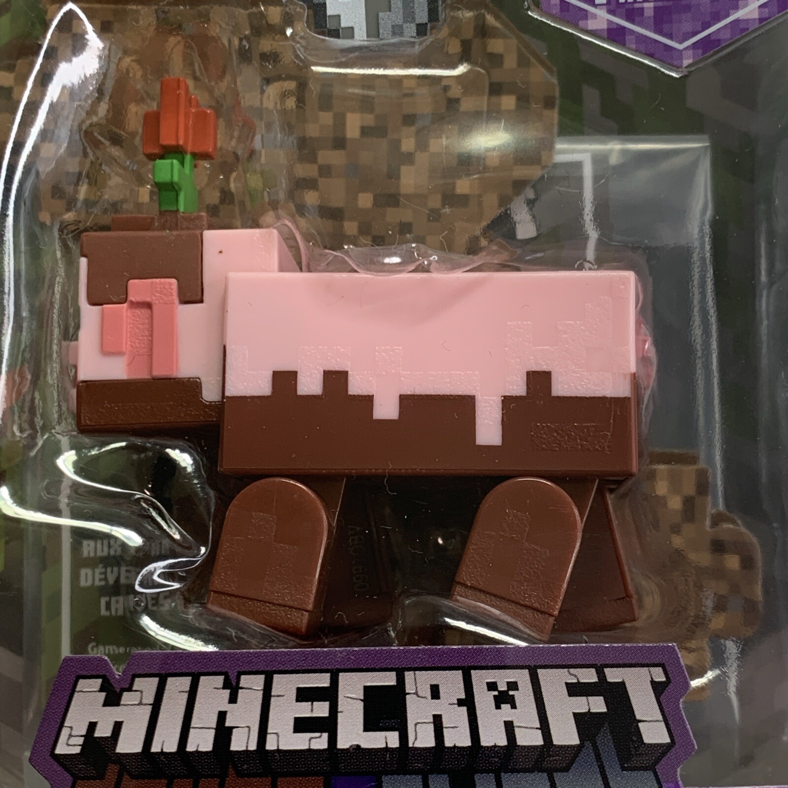 Minecraft Caves Cliffs MUDDY PIG Mattel Item Code New Flower Sealed ...