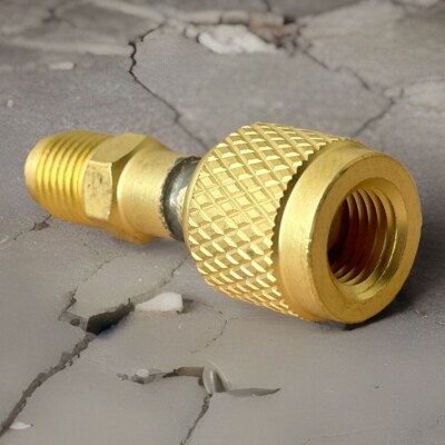 HVAC R32 Reverse Thread 1/4” Female, 1/4” Male Adapter For A2L R454B ...