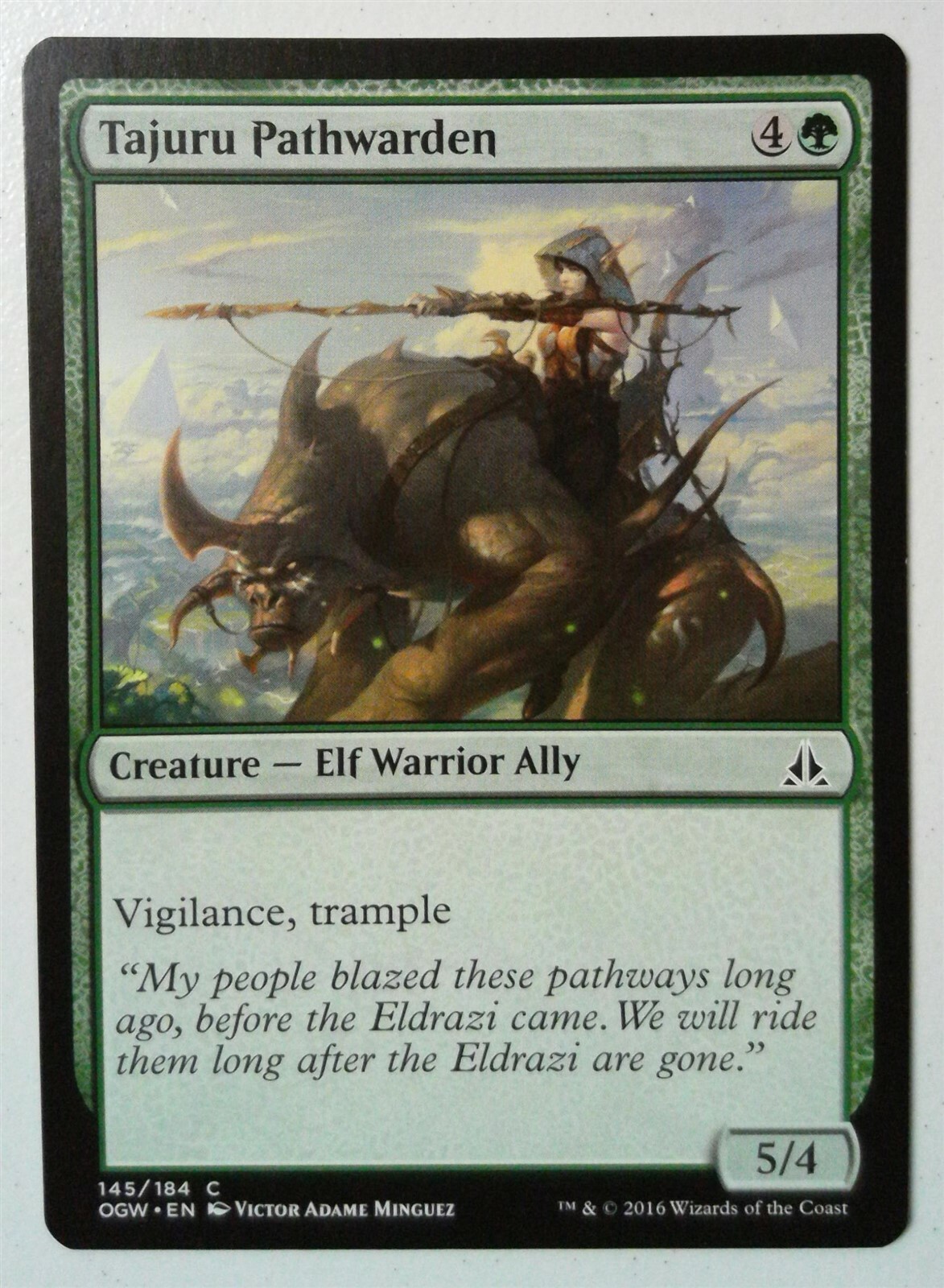 Tajuru Pathwarden *PLAYSET* Magic MtG x4 Oath of the Gatewatch SP | eBay