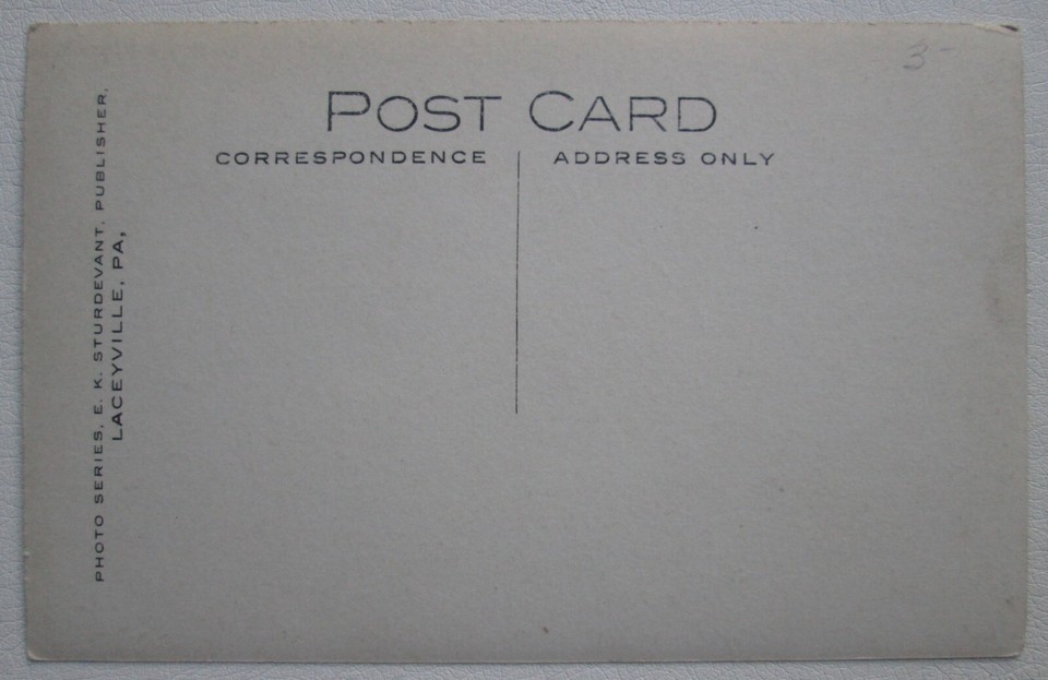 Methodist E. Church Annex Parsonage Laceyville PA RPPC Postcard E. K ...