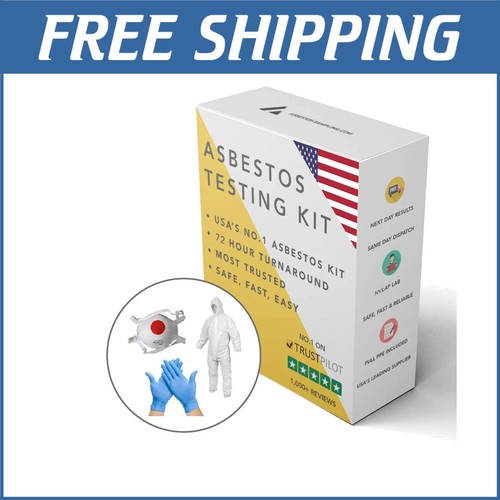 Asbestos Test Kit with Industry-Grade PPE - Reliable 72hr Lab Testing ...