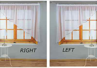 VOILE WINDOWS NET CURTAIN WITH TRIMMING 300cm x 100cm IDEAL FOR SMALL ...