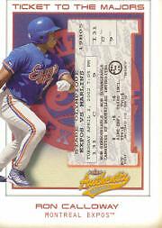 2002 Fleer Authentix #167 Ron Calloway TM RC /1850 - NM-MT | eBay