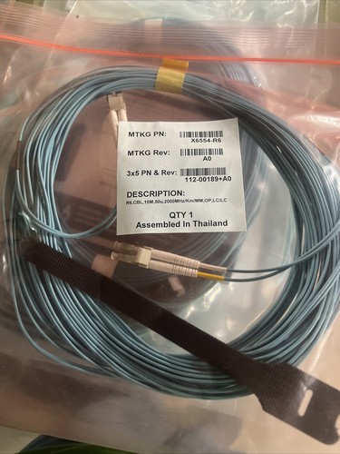 (1) NetApp Multi-mode Network Cable 15M LC/LC OPT 50U 2Ghz X6554-R6 | eBay