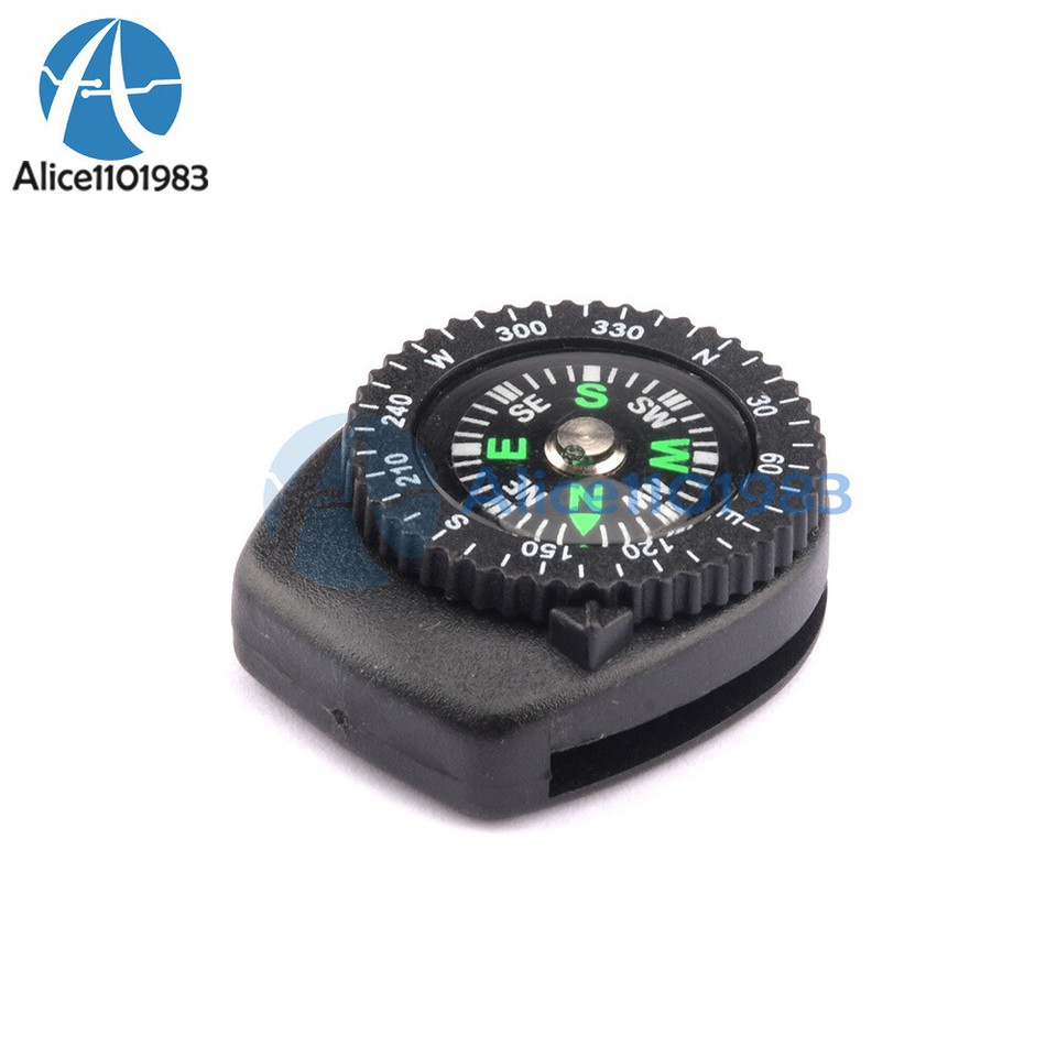 2PCS Mini Clear Liquid-filled Compass w/ Clip Outdoor Molle Backpack ...