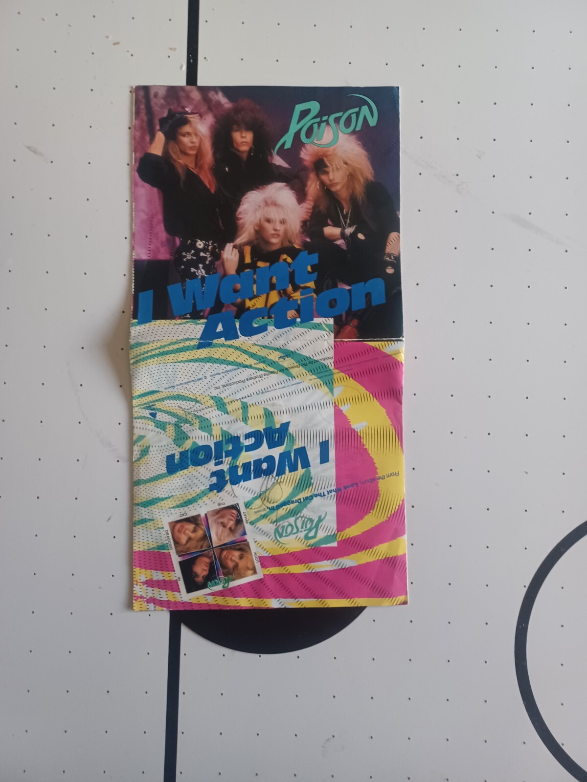POISON mint 45 "i want action w/fold out poster sleeve | eBay