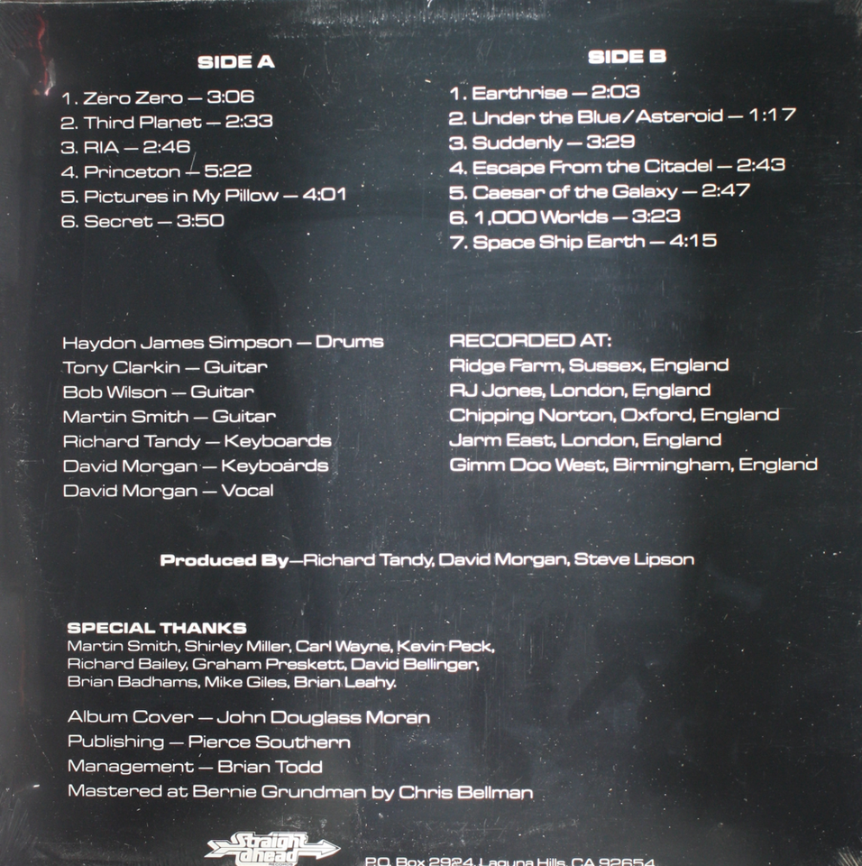 TANDY & MORGAN Earthrise - NEW SEALED 1986 Vinyl LP Record Symphonic ...