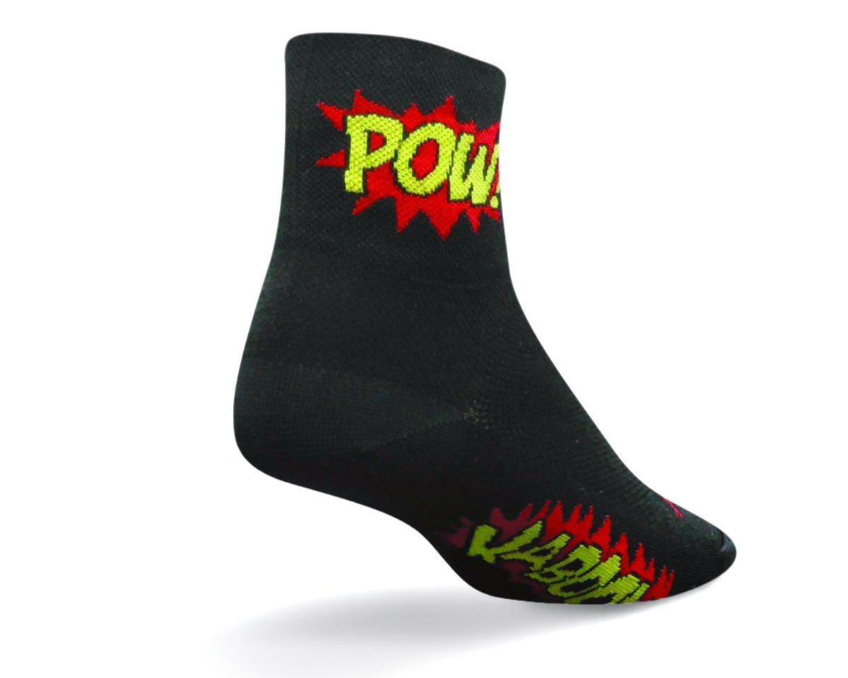 SockGuy Classic Boom POW Sock Black Sm/md for sale online | eBay