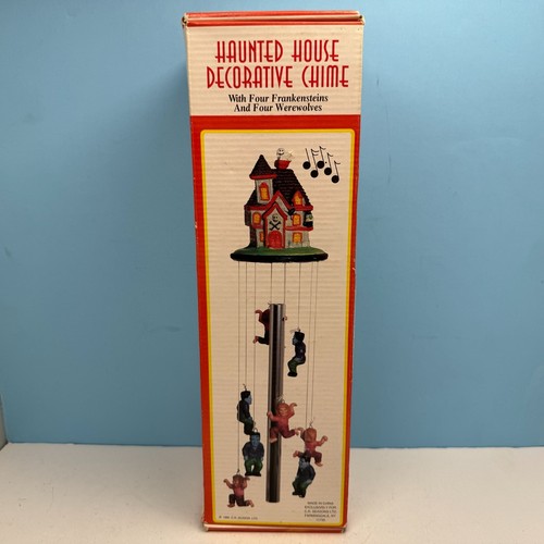 Halloween Ceramic Wind Chime Monster Mash Haunted House Hanging ...