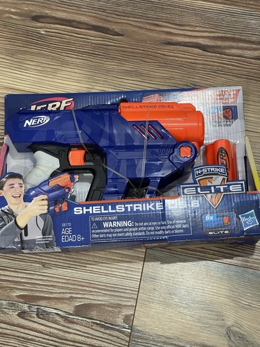 New Nerf N-STRIKE ELITE Shellstrike DS-6 Brand New Blue Orange Hasbro ...
