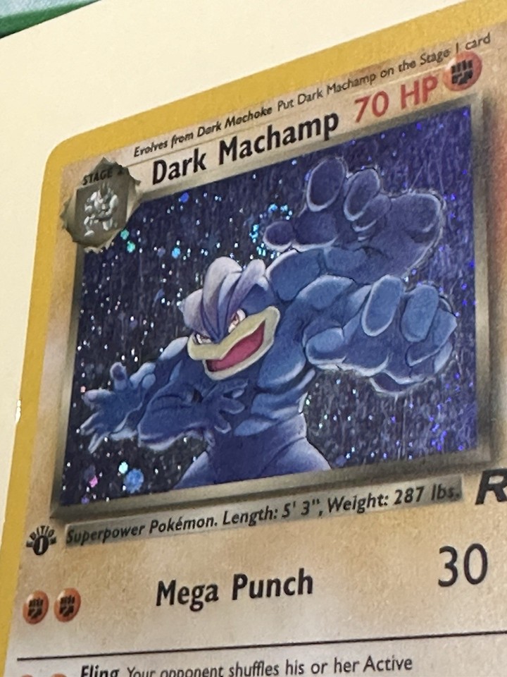 Pokemon TCG 1st Edition Dark Machamp 10/82 Team Rocket Holo 2000 | eBay