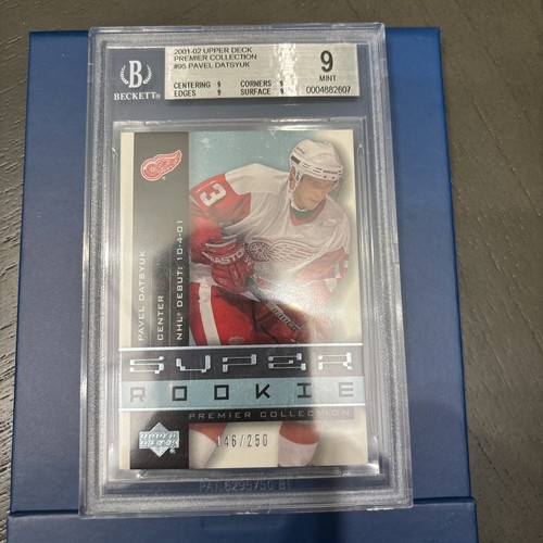 2001-02 UD Premier Collection Pavel Datsyuk Super Rookie RC 146/250 BGS ...