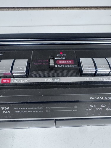 Sony CFS-W301 Sound Rider Dual Cassette Recorder AMFM Stereo Radio ...