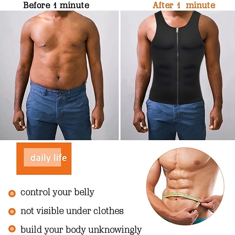 Gynecomastia Compress Tank Top Men Slimming Body Shaper Vest Athletic ...