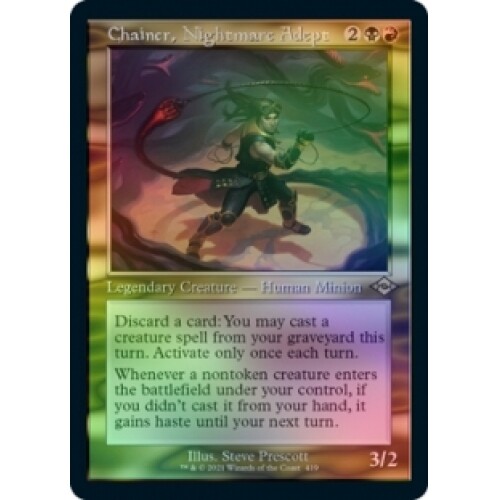 Foil Chainer, Nightmare Adept (retro Frame) X4 M/NM Magic MTG Modern ...