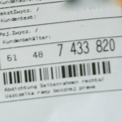 NEW OEM BMW 3 G20 G21 FRONT RIGHT SIDE FRAME SEAL 51487433820 GENUINE ...