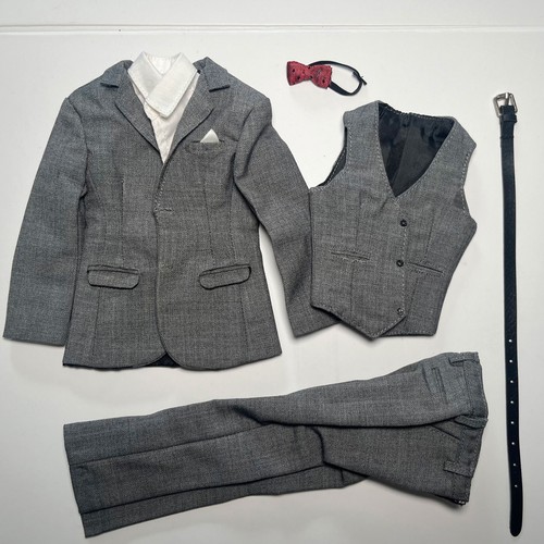 1/6 Male Grey Casual Suit Pants Belt Actor Clothes Set Fit 12'' Figure ...