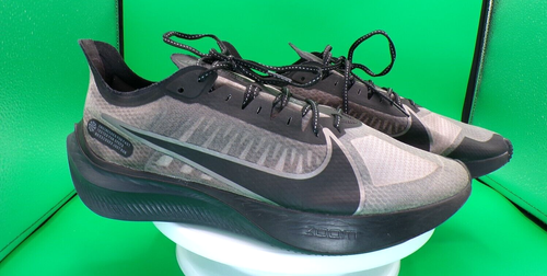 MENS NIKE ZOOM GRAVITY BLACK ANTHRACITE METALLIC GREY RUNNING SNEAKERS ...