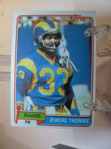1981 Topps Football Card #98 - Jewerl Thomas RC - Los Angeles Rams ...