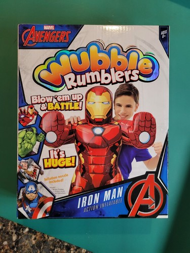 Wubble Rumblers Marvel Avengers Iron Man Superhero Action Inflatable ...