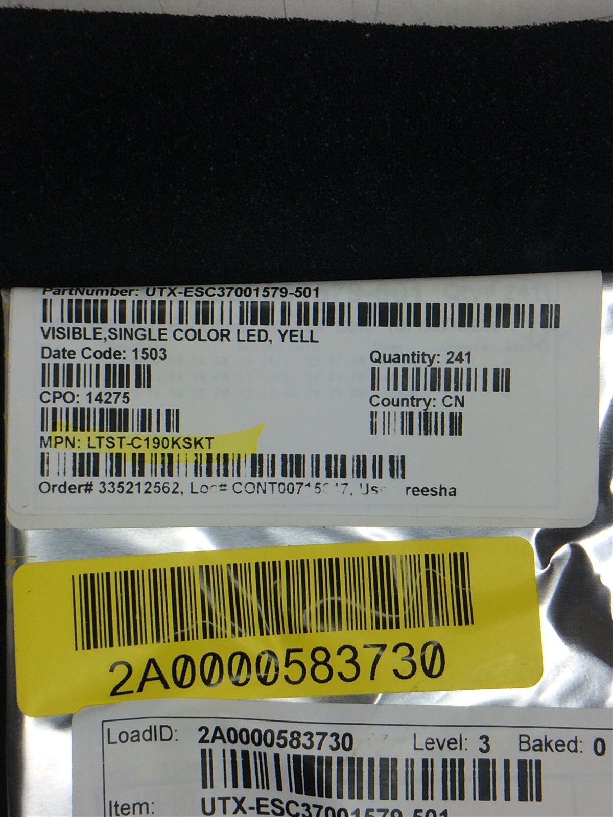 LTST-C190KSKT LITE-ON LED YELLOW CLEAR CHIP SMD ROHS 240 PIECES | eBay