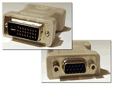 VGA TO DVI-I ADAPTER Monitor CRT LCD Adapter DVI - Digital to Analog ...