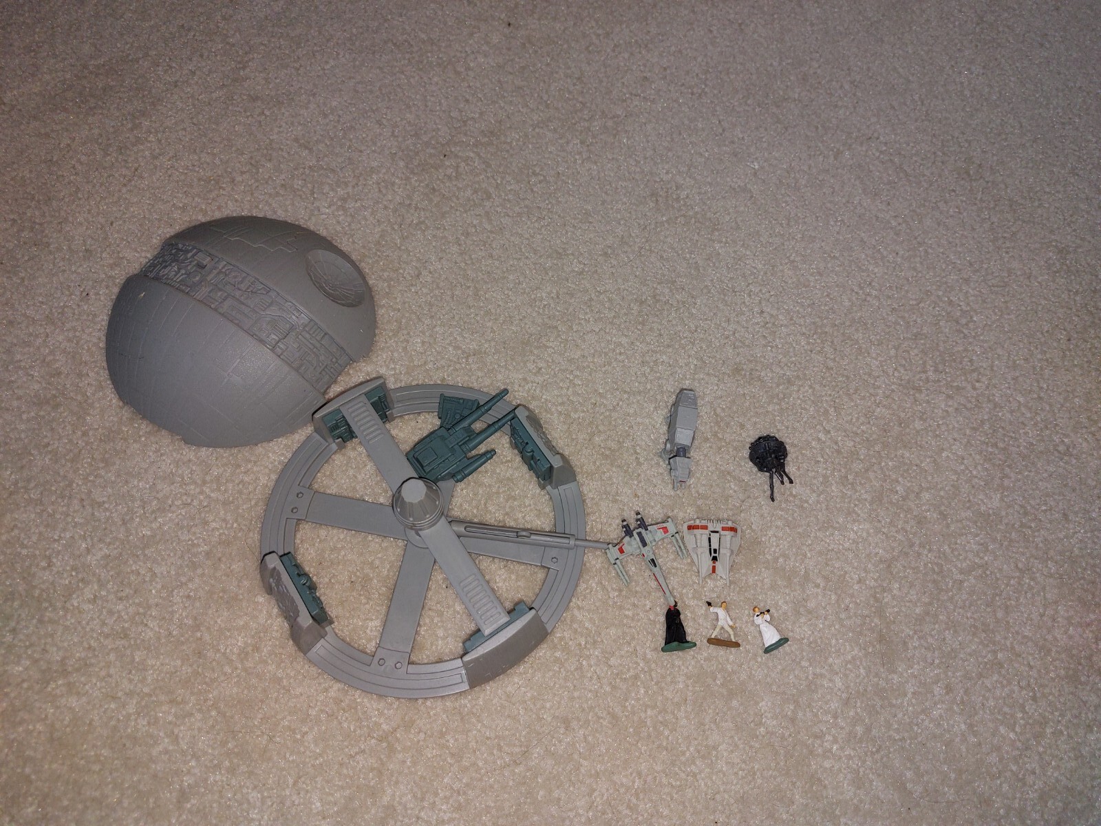 1994 Galoob Star Wars Micro Machines Death Star Playset 65871 Lot Hoth ...