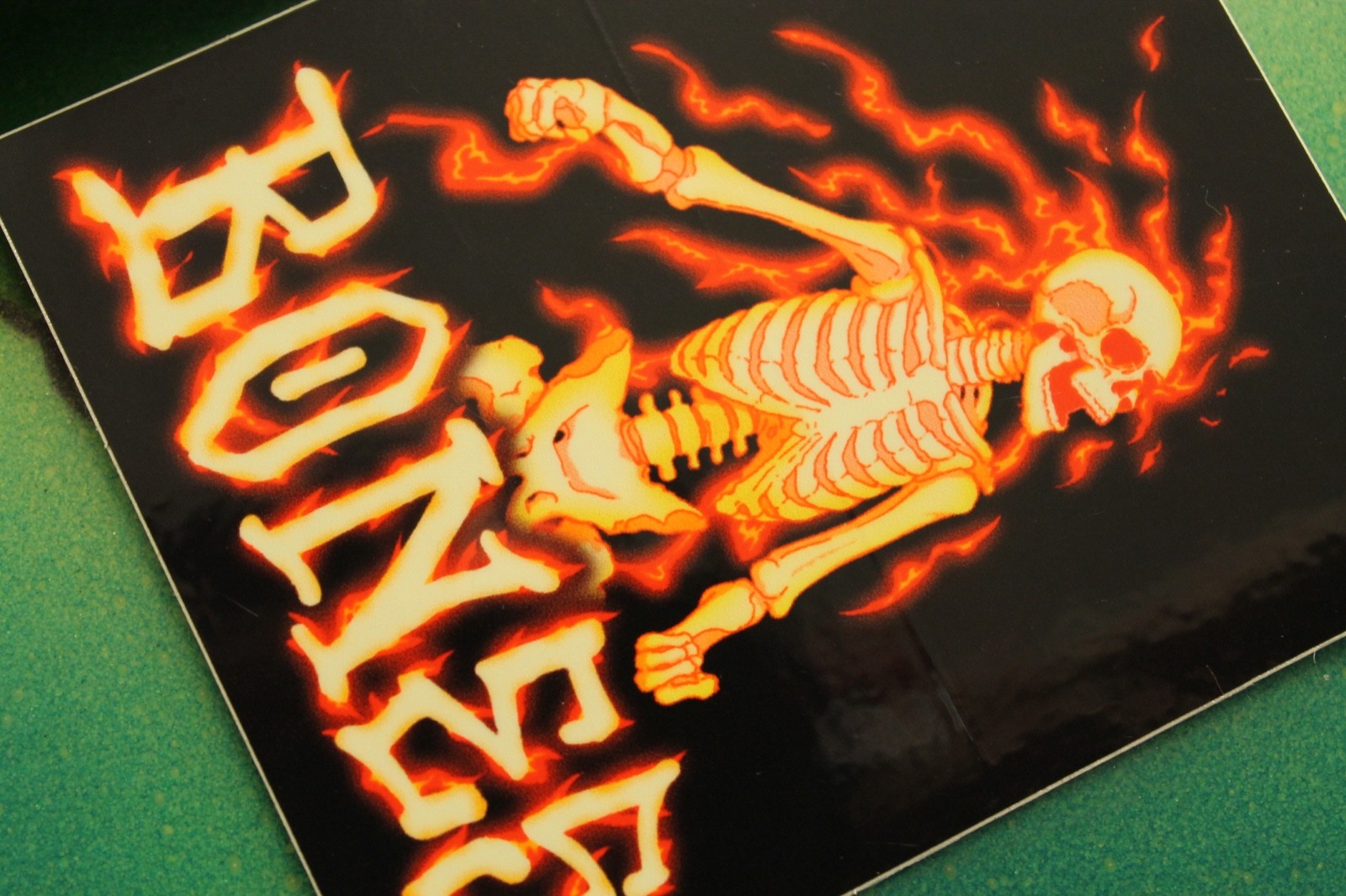 Bones Powell Peralta Skateboards Skeleton Flames Fire Skateboarding ...