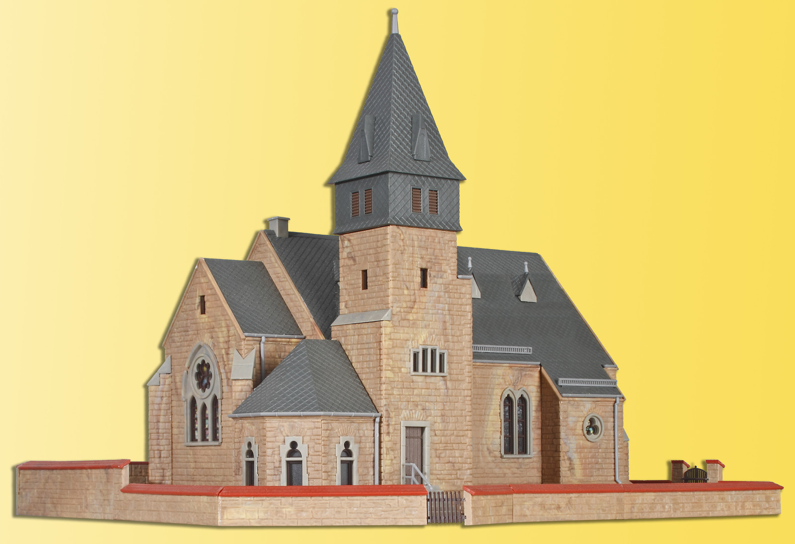 Kibri 39766 Church With Wall From The Westerwald H0 for sale online | eBay