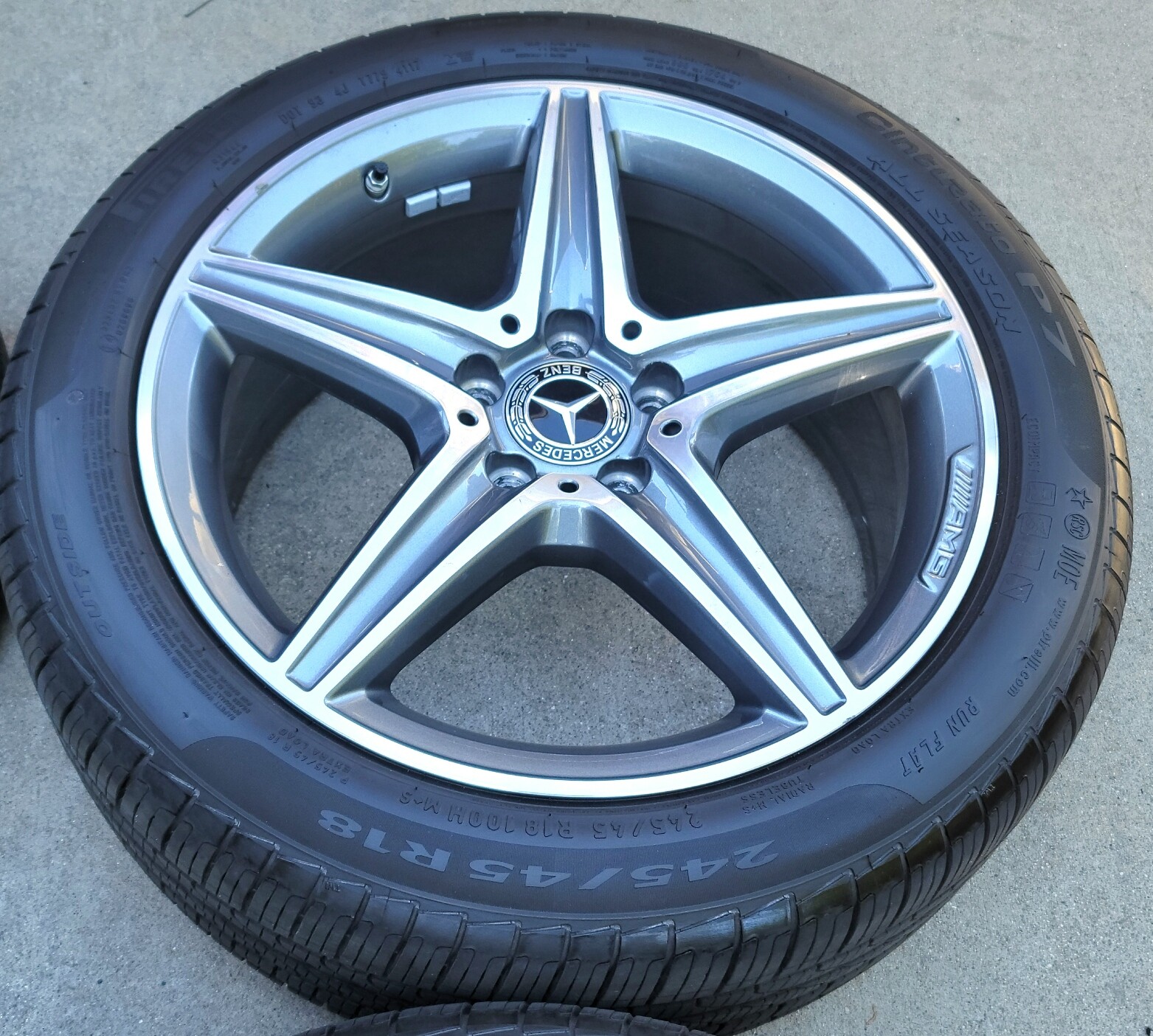 18" BRND NEW OEM FACTORY 2018 MERCEDES AMG E43 WHEELS TIRES E300 E400 ...