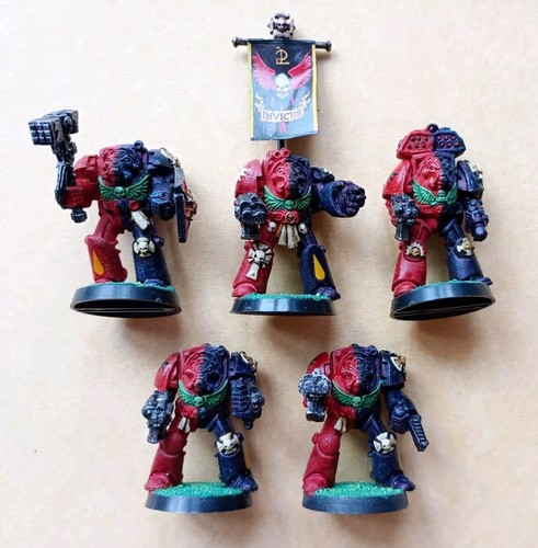 Warhammer 40k - Spacemarine Terminator Squad - Metal - Painted | eBay UK