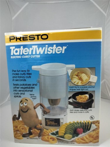 NEW Presto TaterTwister Electric Curly Fry Cutter 2 Discs 02930 ...