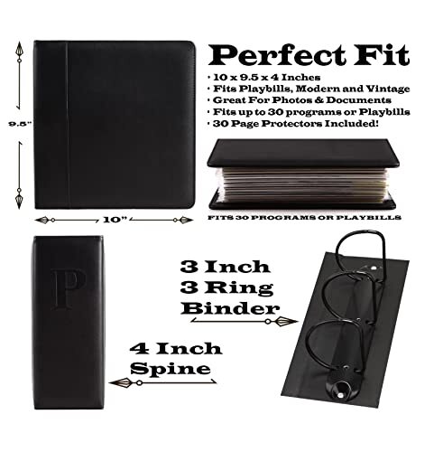 Binder For Holding Broadway Play Program And Theater Programs With 30 ...